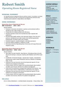 Download Free Operating Room Registered Nurse Resume .Docx (Word ...