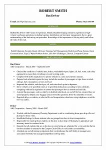 Download Free Bus Driver Resume .Docx (Word) Template on ...