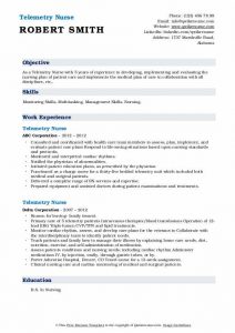 Download Free Telemetry Nurse Resume .Docx (Word) Template on ...