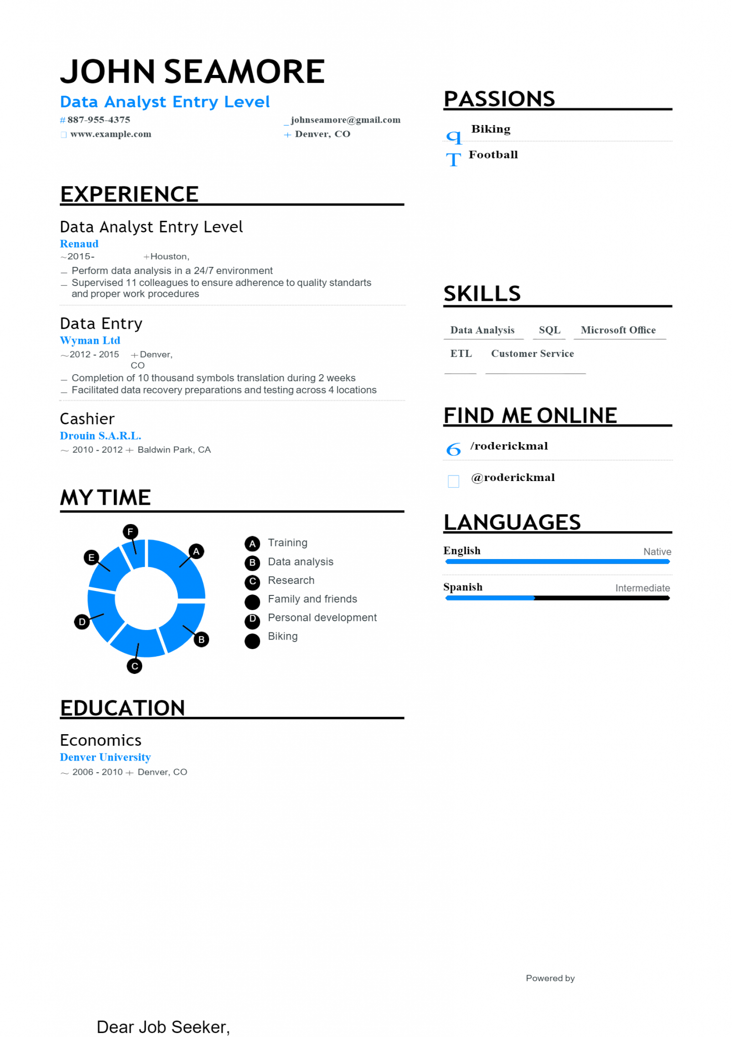 Download Free Data Analyst Resume .Docx (Word) Template on ...