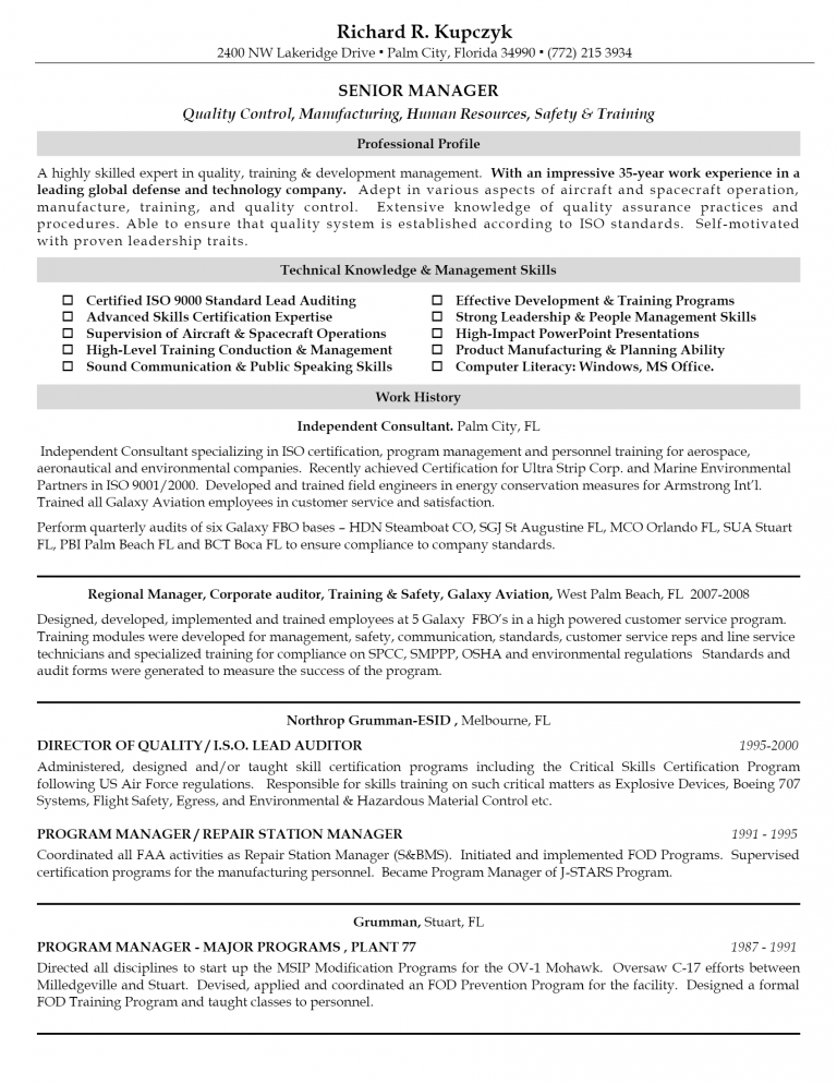 Download Free Senior Supervisor .Docx (Word) Template on ...