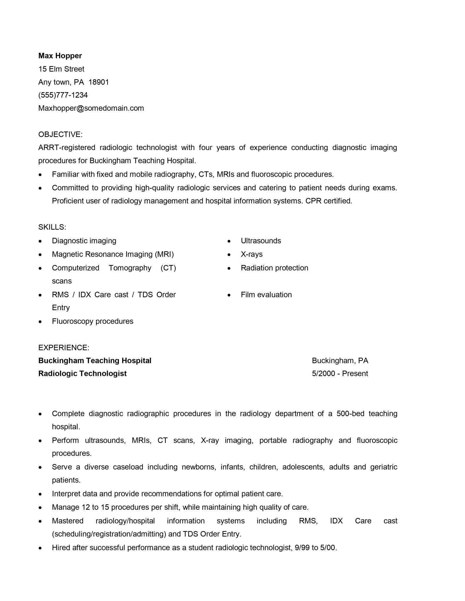 Download Free Medical Assistant .Docx (Word) Template on ...