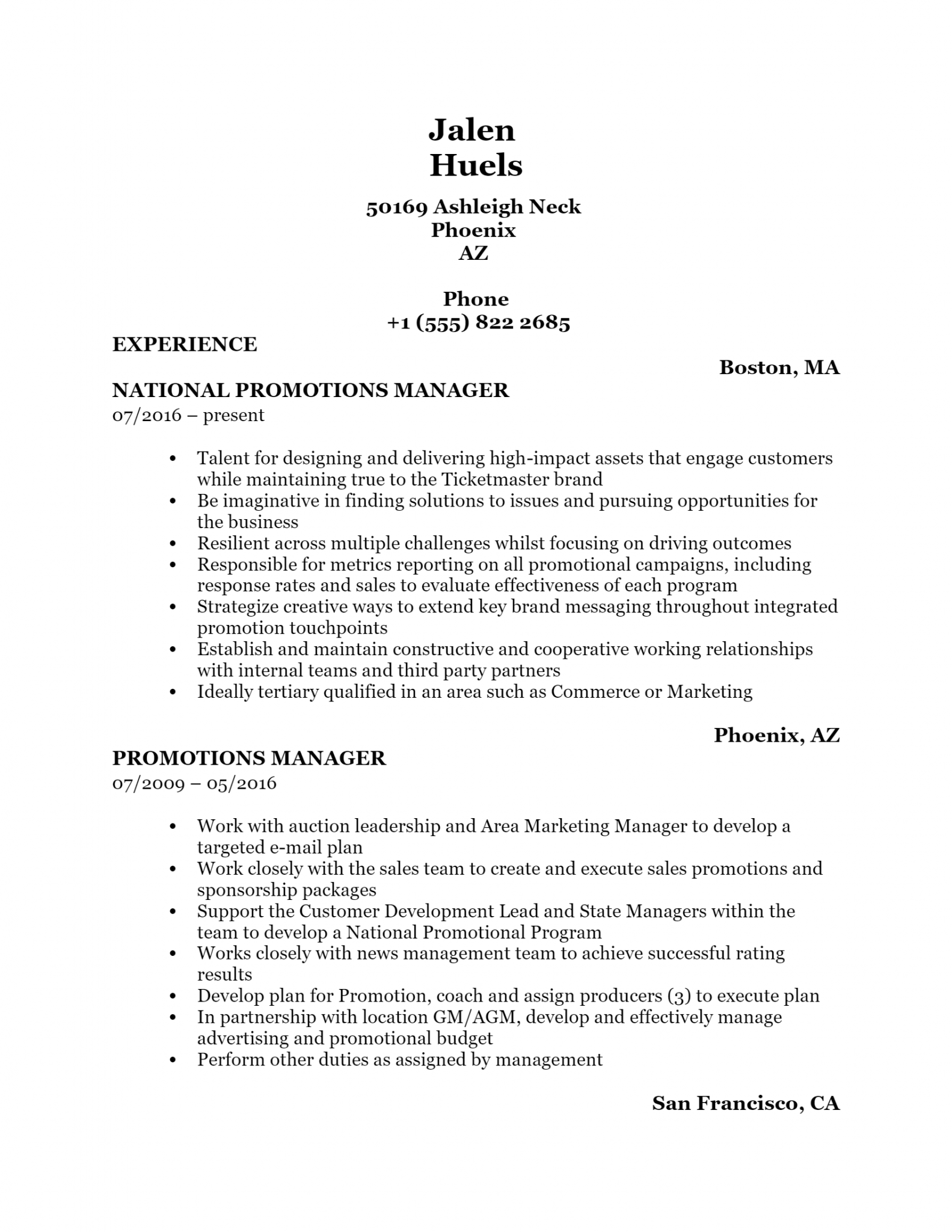 Download Free Promotions Manager Docx Word Template On download-free-promotions-manager-docx-word-template-on