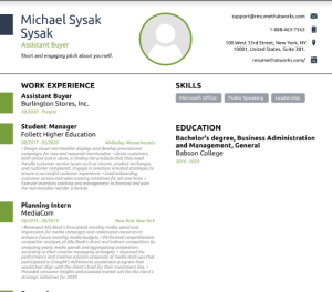 Download Free Assistant Buyer 3 Resume Template on ResumeThatWorks.com