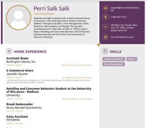 Download Free Assistant Buyer Resume Template on ResumeThatWorks.com