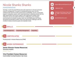 Download Free Human Resources Resume Template on ResumeThatWorks.com