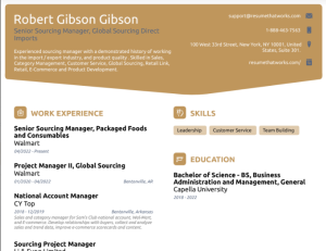 Download Free Senior Sourcing Manager, Global Sourcing Direct Imports Resume Template on ...