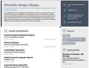 Download Free Virtual Assistant Resume Template on ResumeThatWorks.com