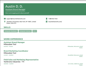 Download Free Assistant Brand Manager Resume Template on ...