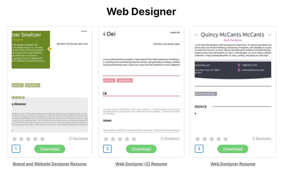 8 Steps To Make Web Designer Resume