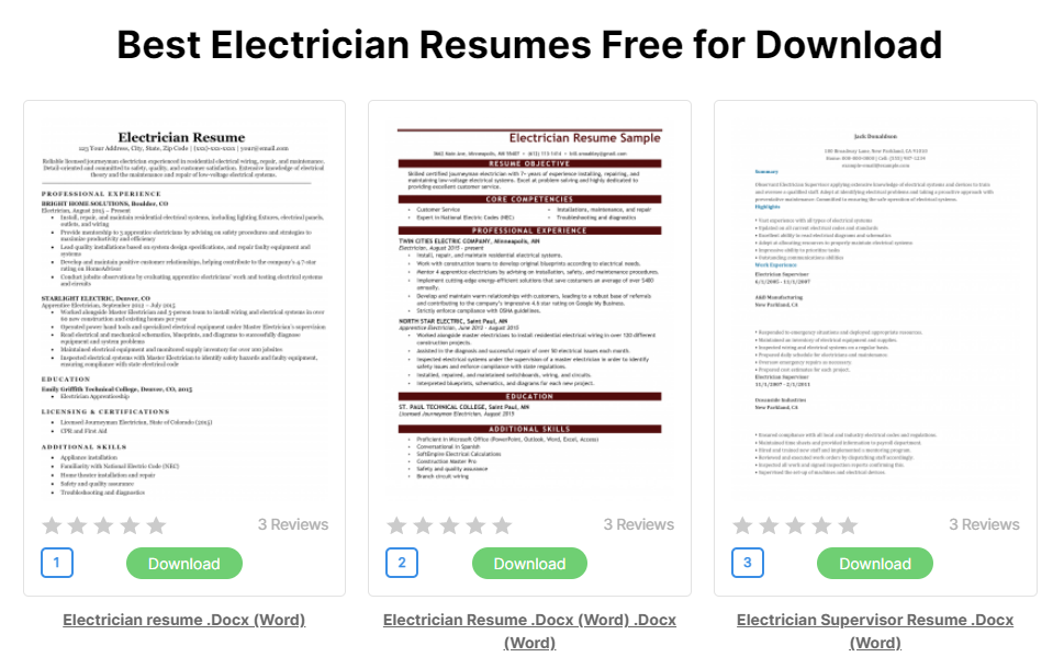 5 steps to make electrician resume